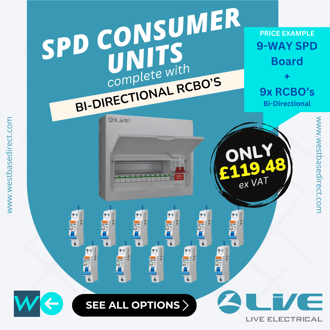 LIVE Electrical SPD Consumer Unit Kits — westbasedirect.com
