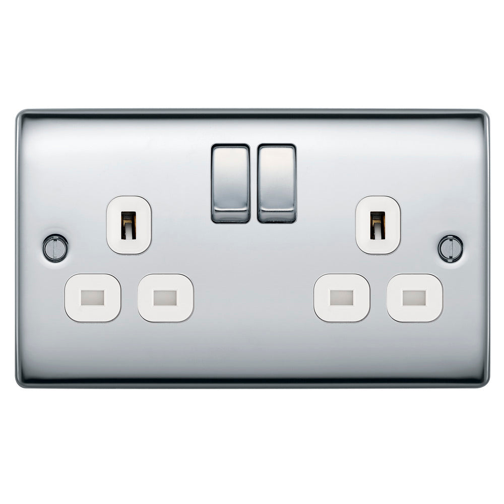 Metal Screwed Polished Chrome Switches & Sockets — westbasedirect.com