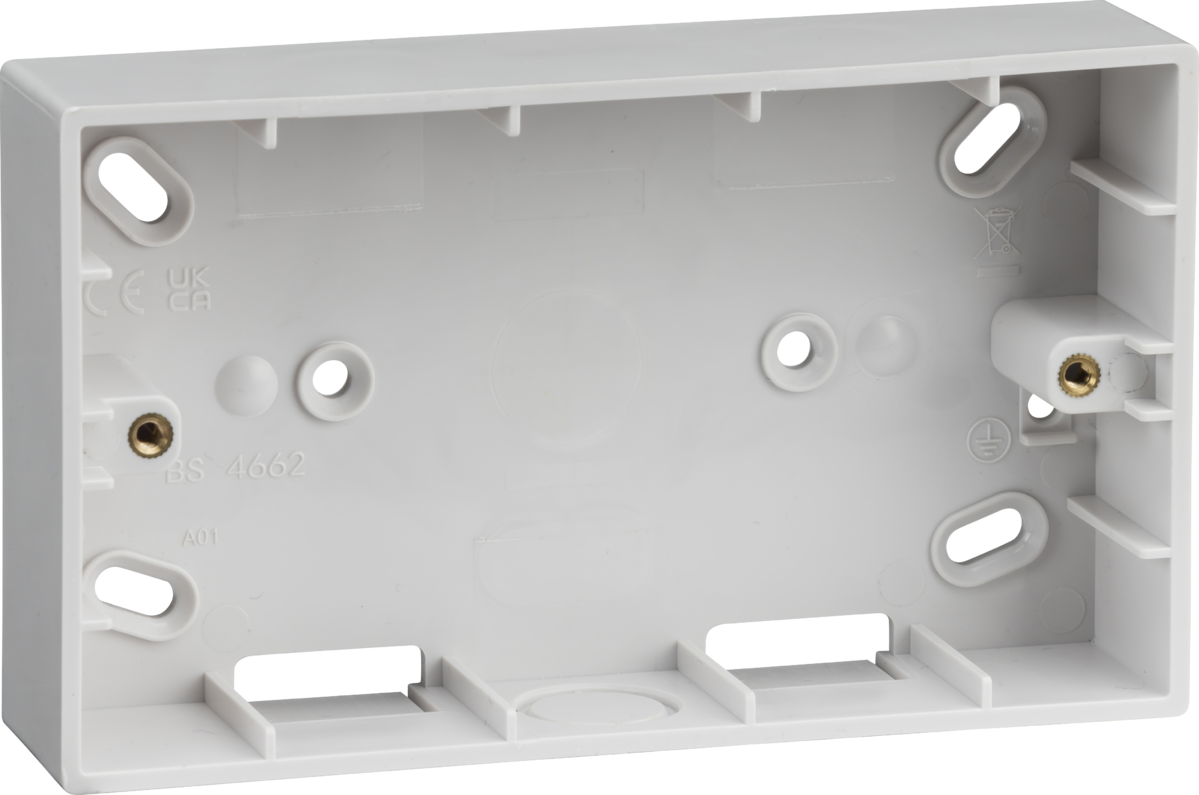 Knightsbridge SN1500P 29mm PVC Double Surface Back Box — westbasedirect.com