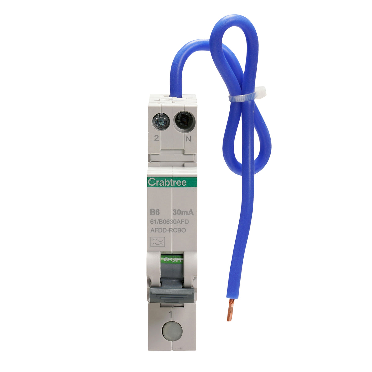 Crabtree 61/B0630AFD Starbreaker 6A 30mA SP+N B Curve 6kA Type A Minia — westbasedirect.com