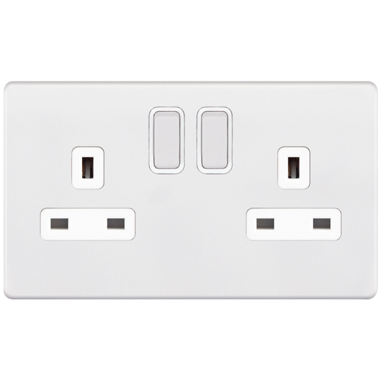 BUY Selectric 5MPLUS-922 | 5M-PLUS Screwless | 2 Gang 13A Switched DP ...