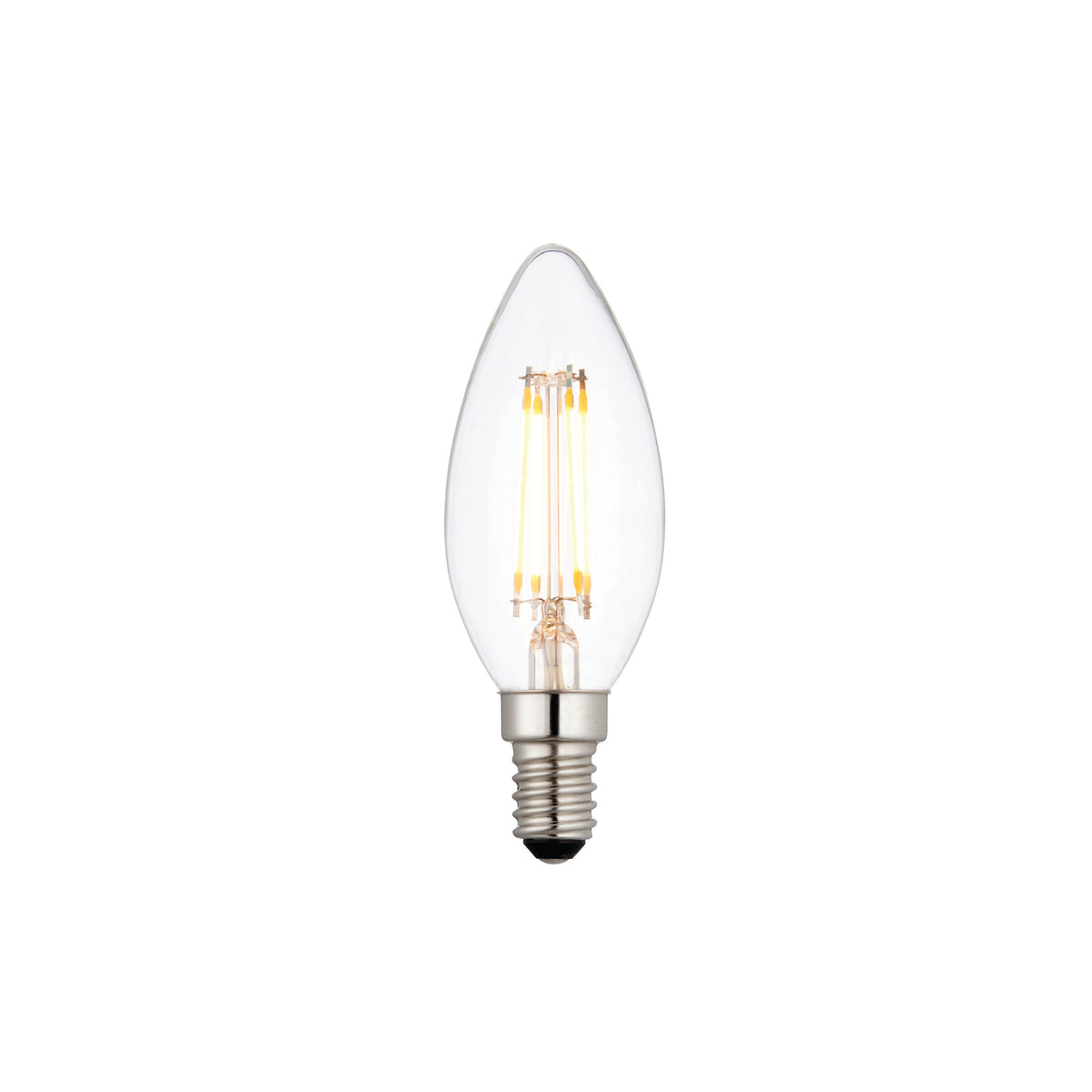 Saxby 76798 4W 2700K E14 Dimmable Filament Candle LED Light Bulb ...