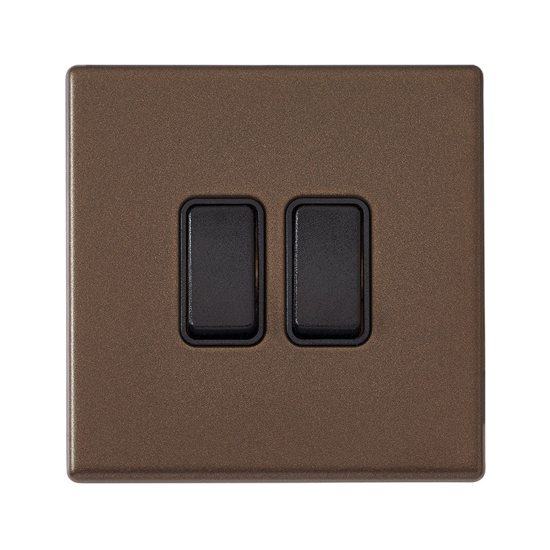 Hamilton Hartland G2 Screwless 2G 10AX 2 Way Plate Switch - Richmond ...