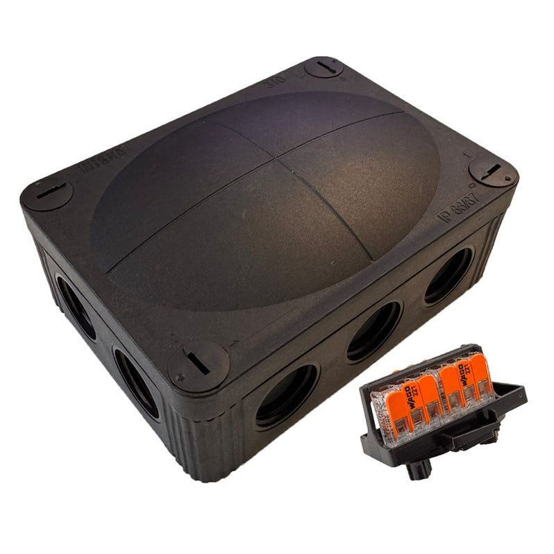 Wiska 10113411 COMBI 310 Junction Box with 3× WAGO 221-413 Connectors ...