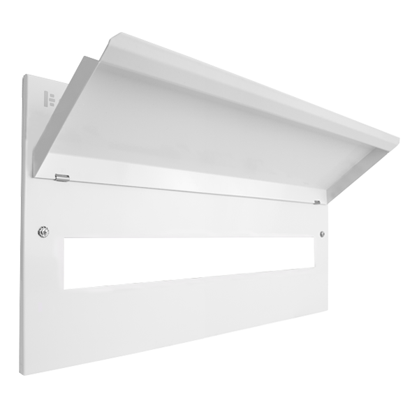 Click Elucian CUEB22FL 22 Way Metal Consumer Unit Flush Lid & Spacers ...