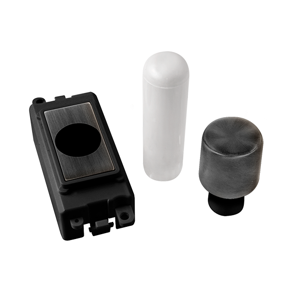 Click GridPro GM050BKBZ 1 Module Dimmer Mounting Kit - Metal Matt Bron ...