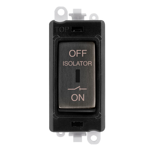 Click GridPro GM1030BKBZ 10A 3 Pole Fan Isolation Key Switch - Matt Br ...