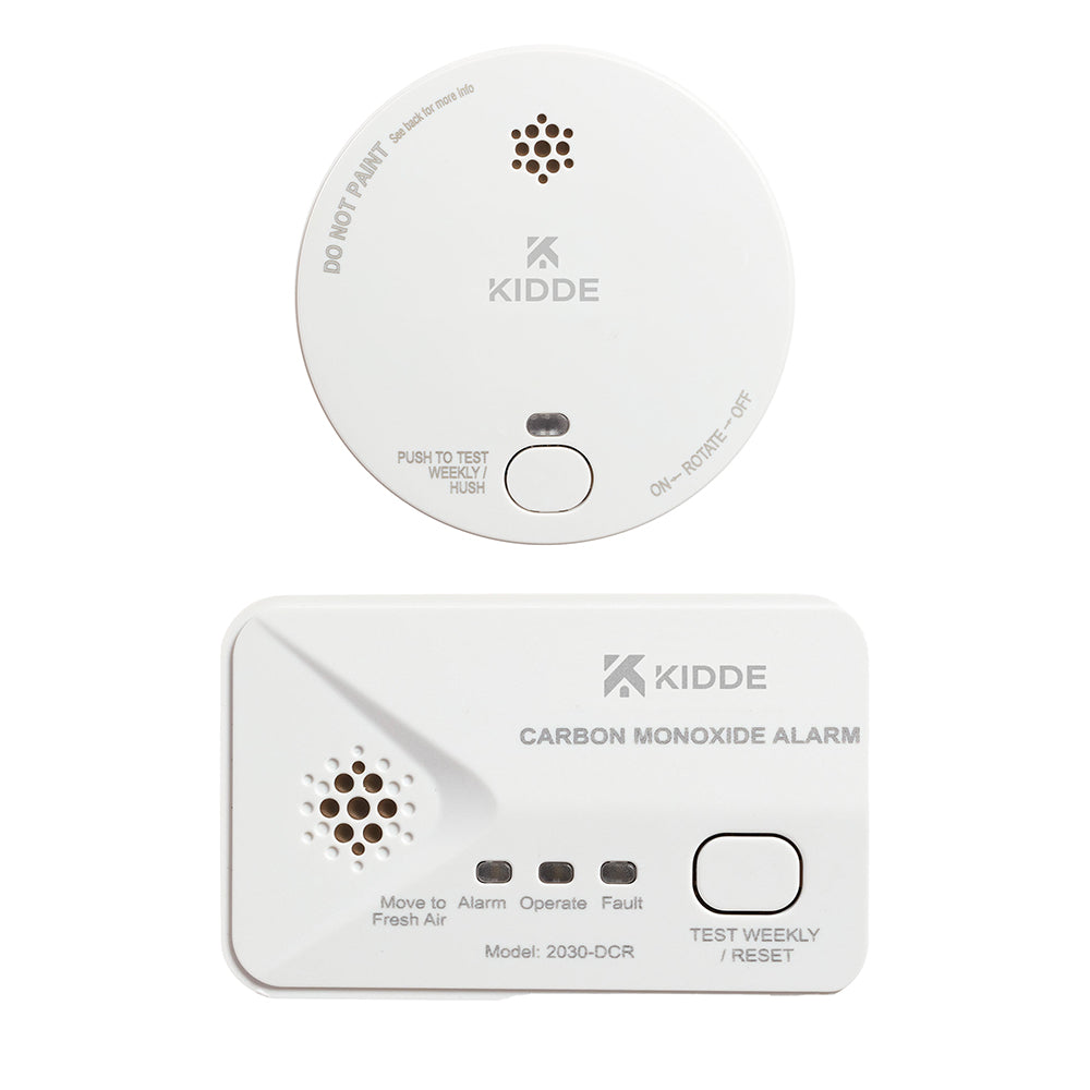 Kidde KCOSAC2 Dual Pack | 2030-DSR Smoke Alarm & CO Alarm | Battery ...