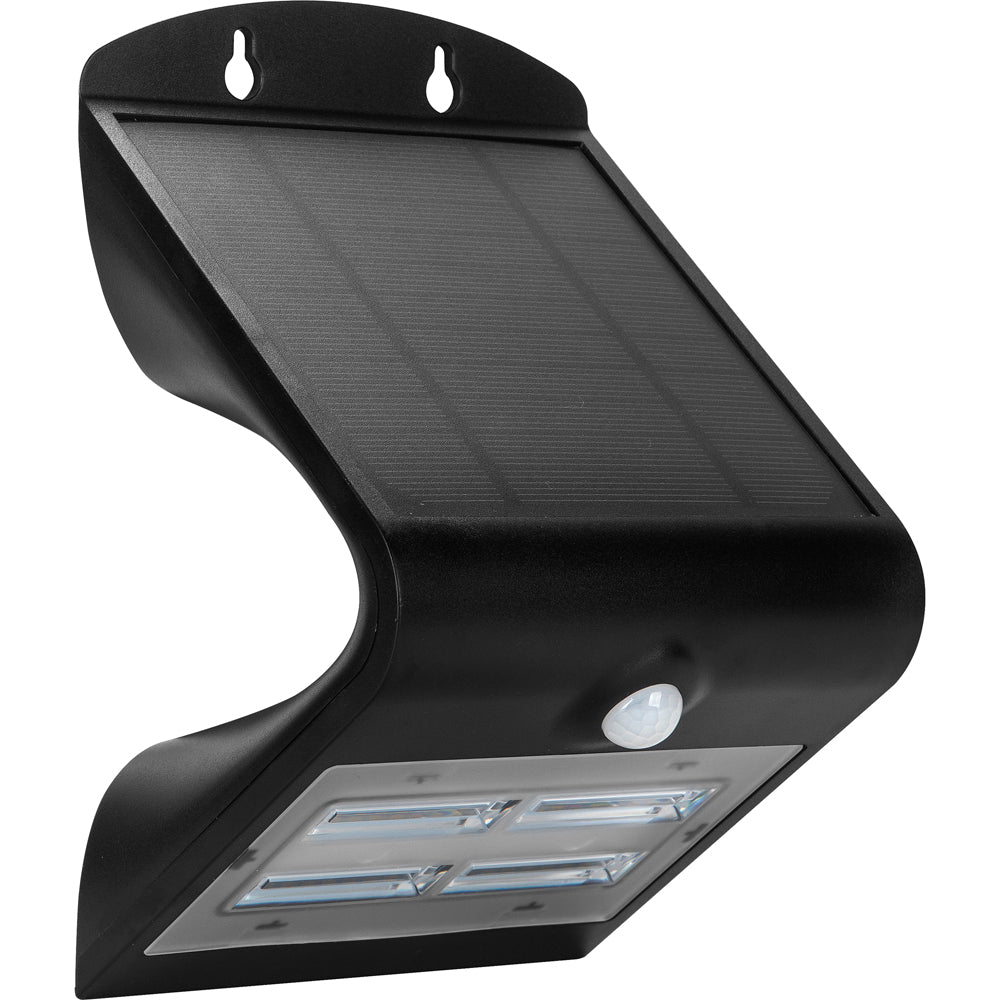Luceco LEXS40B40 Solar Guardian Wall Light with PIR Sensor Black IP44 ...