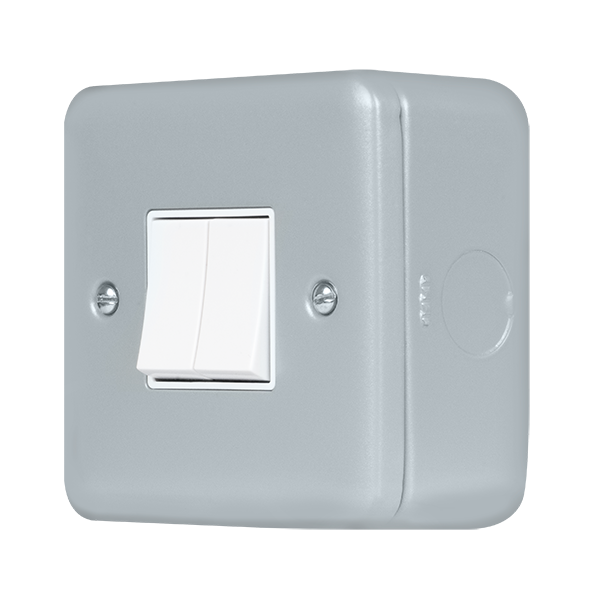 Click MCP012 Metal Clad Pro 10AX 2 Gang 2 Way Switch — westbasedirect.com