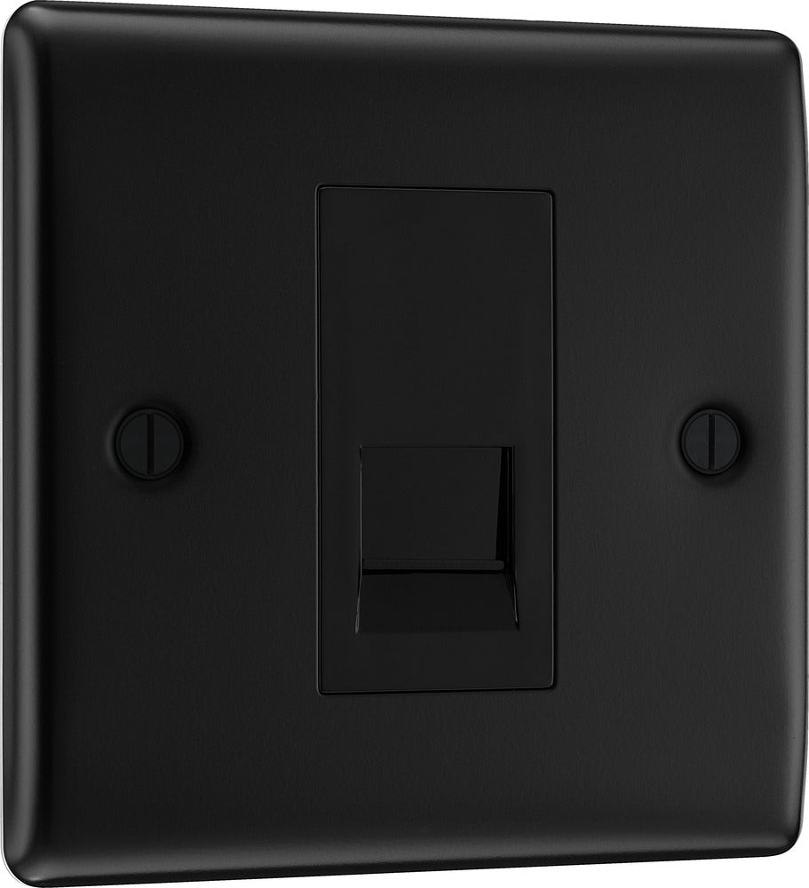 BG NFBRJ111 Nexus Metal RJ11 Single Data Outlet Socket - Matt Black ...