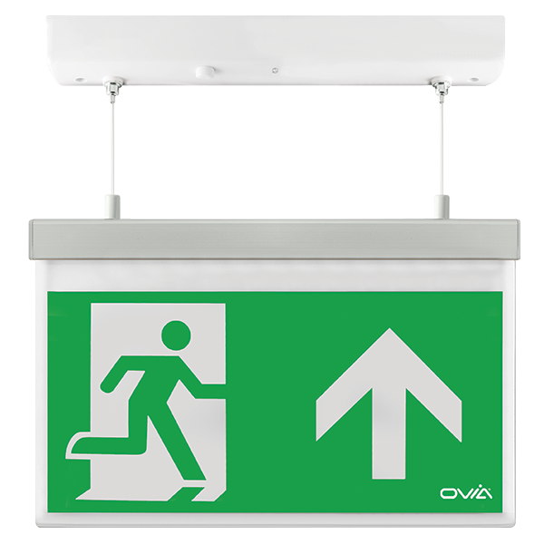 Ovia OBKV2-U-W 2W LED IP20 Maintained Self-Test Enable/Disable Hanging ...