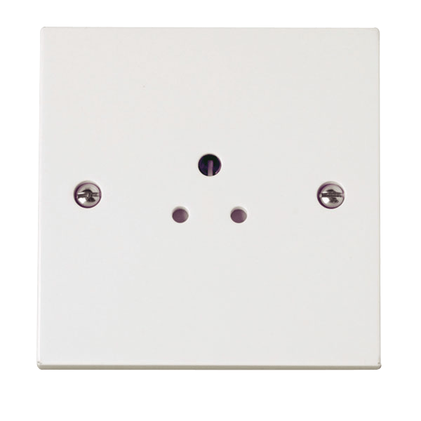 Click Polar PRW039 White Moulded 1 Gang 2A Round Pin Socket Outlet ...
