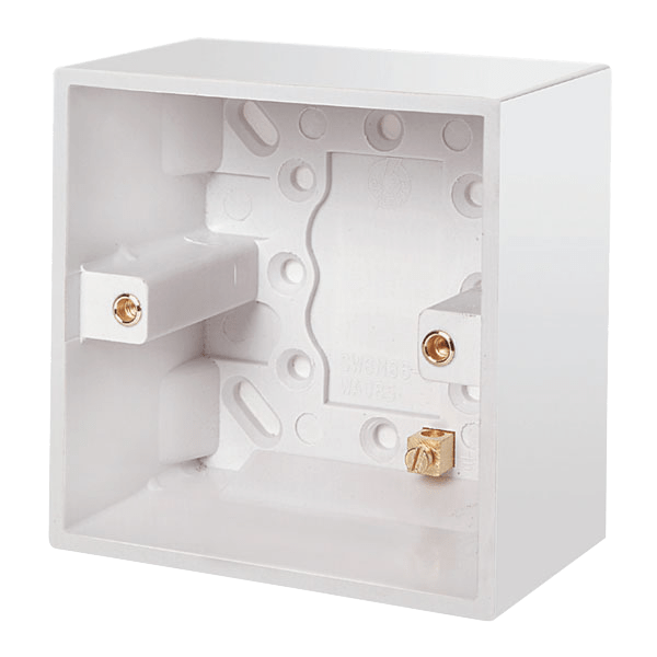 Click Polar PRW085 White Moulded 1 Gang 47mm Deep Pattress Box ...