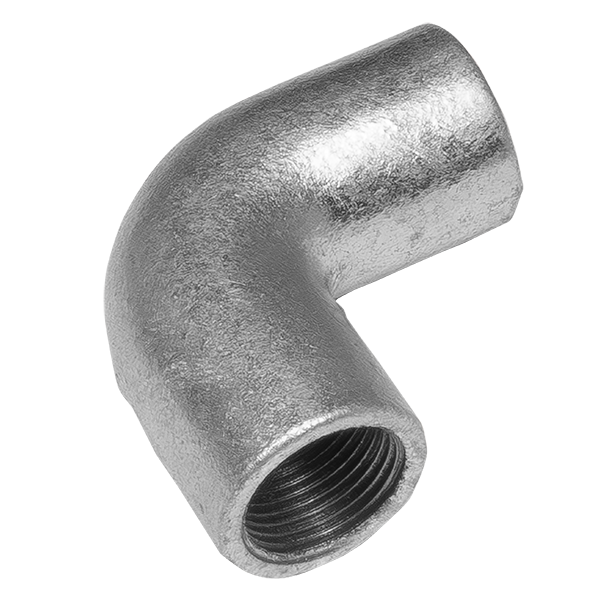 Unicrimp QSE20G 20mm Galvanised Solid Elbow — westbasedirect.com