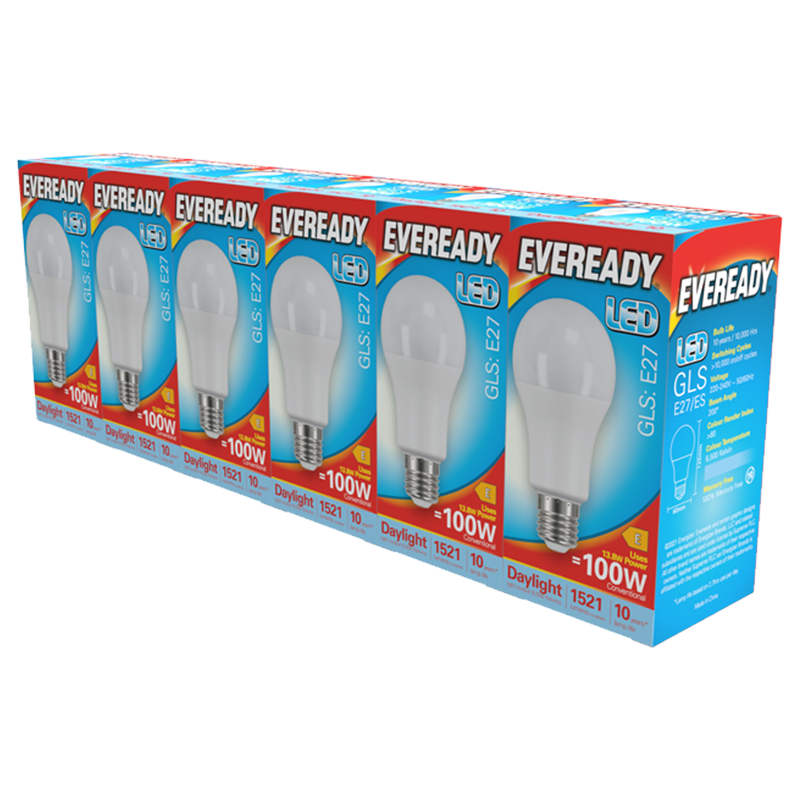 BUY Eveready S29504 E27 ES GLS LED Bulb Opal 13.8W 1521lm Daylight ...