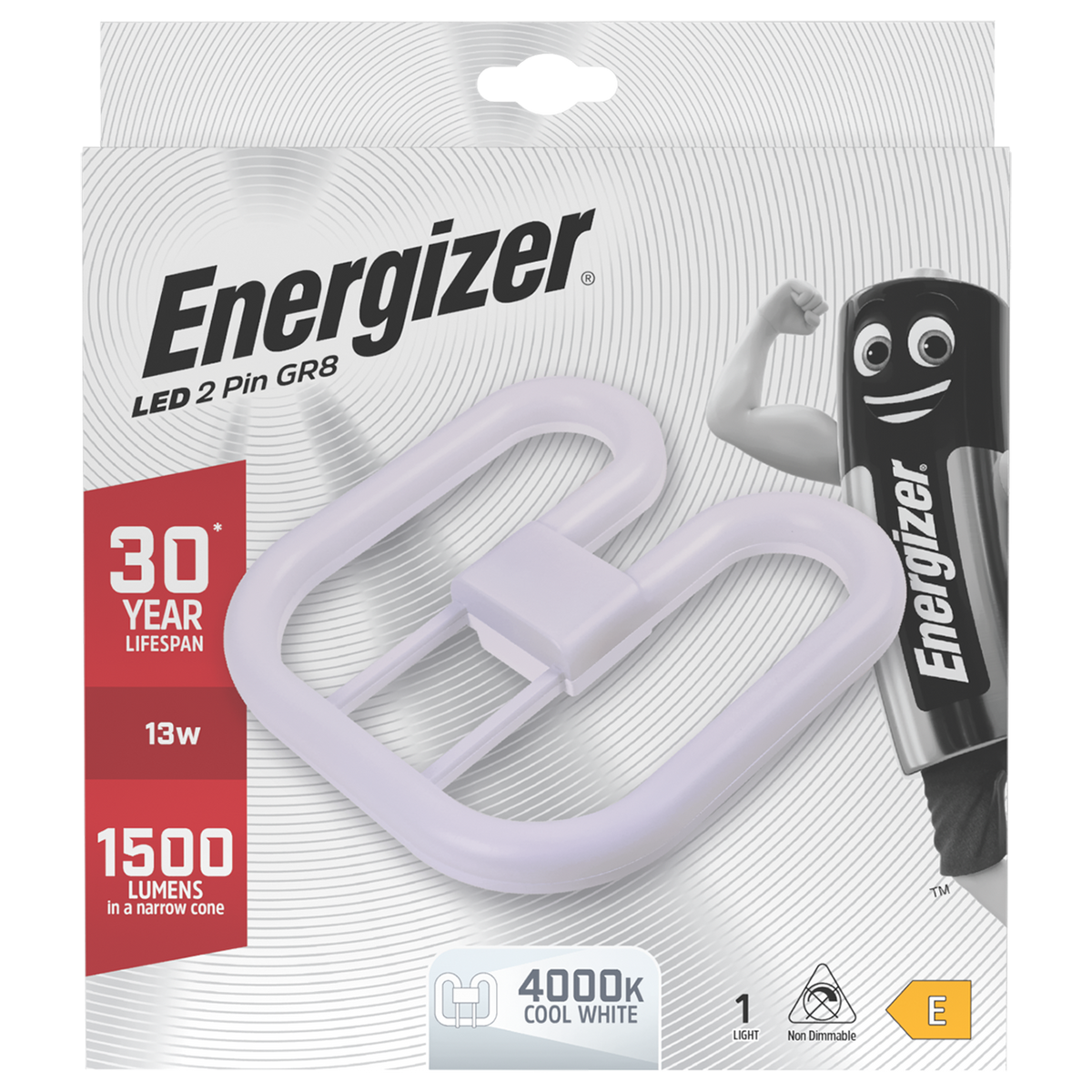 Energizer S30401 LED Lamp GR8 2 Pin 13W 1500lm 4000K (Cool White ...