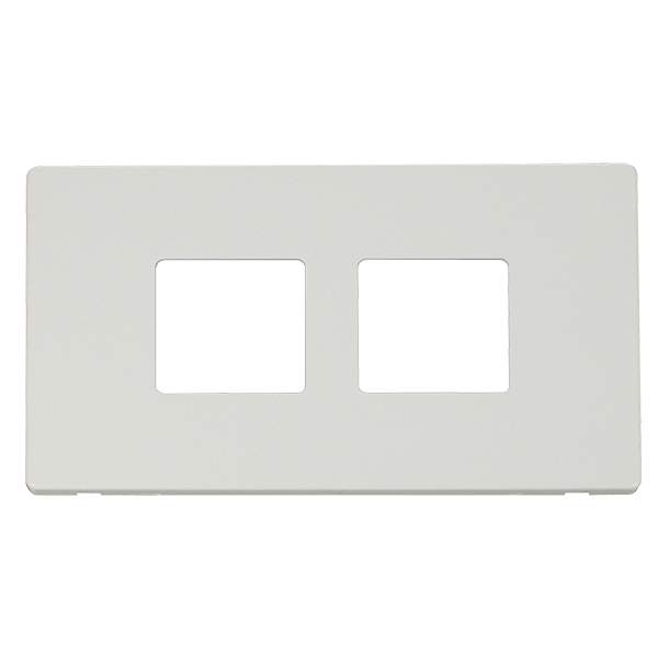 Click SCP404MW Definity 2G Plate (2 x 2) Aperture - Metal White ...
