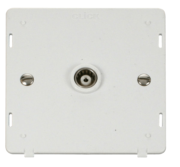 Click SCP200MW Definity 45A 1 Gang Plate Switch Cover Plate - Metal ...