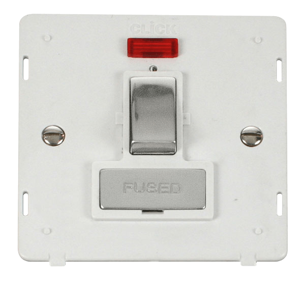 Click SCP453SS Definity 13A Fuse Connection Unit with Neon (Lockable ...