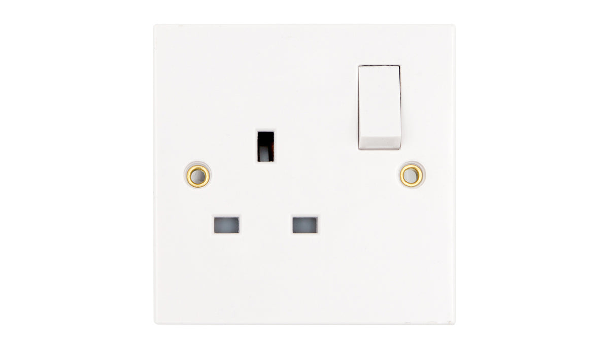 Deta Vimark VS1207DP White Moulded 1 Gang 13A Double Pole Switched ...
