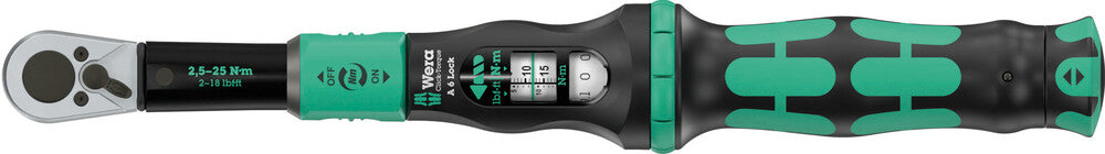 Wera 05075691001 Click-Torque Lock A 6 Torque wrench, adjustable, Torq ...