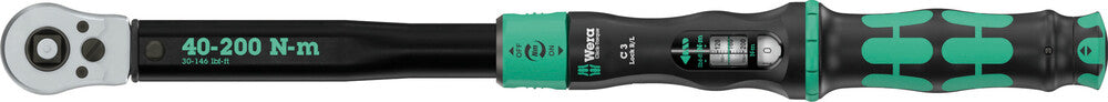 Wera 05075695001 Click-Torque Lock C 3 R/L Torque wrench, adjustable ...