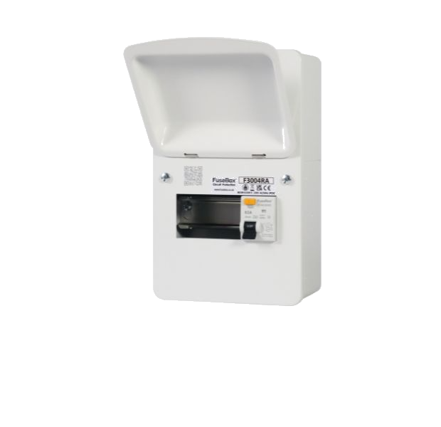FuseBox F3004RA 6 Module 4 Way RCD Incomer Consumer Unit with 63A 30mA ...