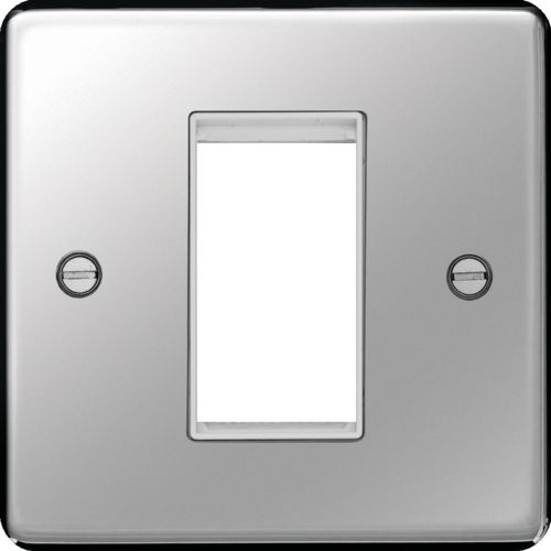 Hager WRP1EUPSW Sollysta Raised Plate Single Euro Style Module Facepla ...