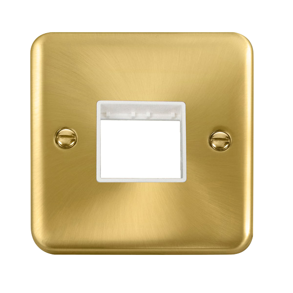 Click Deco Plus DPSB402WH 2G MiniGrid Unfurnished Front Plate - Satin ...