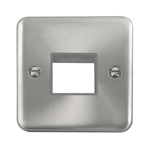 Click Deco Plus DPSC402GY 2G MiniGrid Unfurnished Front Plate - Satin ...