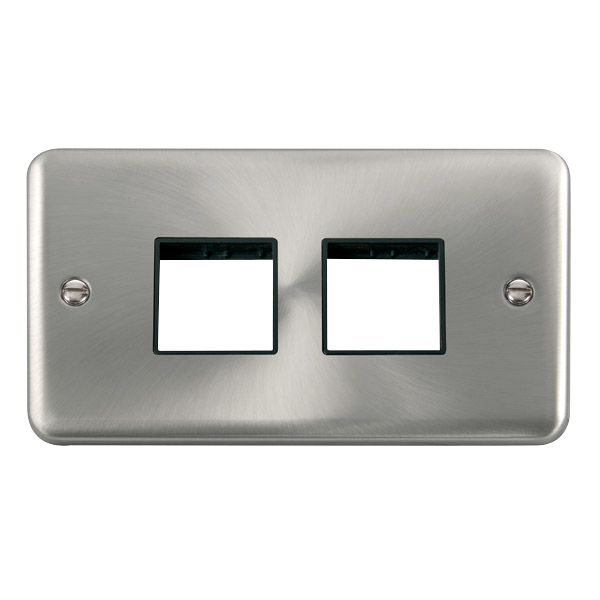 Click Deco Plus DPSC404BK 4G MiniGrid Unfurnished Front Plate - Satin ...