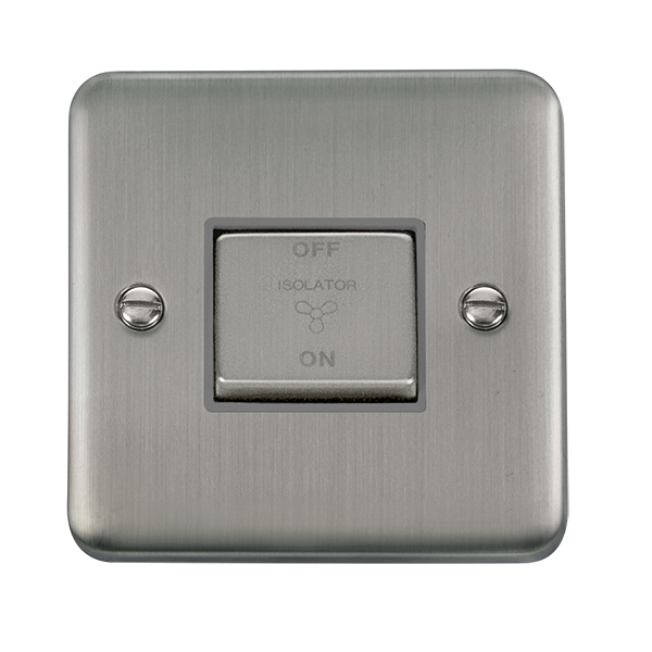 Click Deco Plus DPSS520GY 10A Ingot 3 Pole Fan Isolation Plate Switch ...
