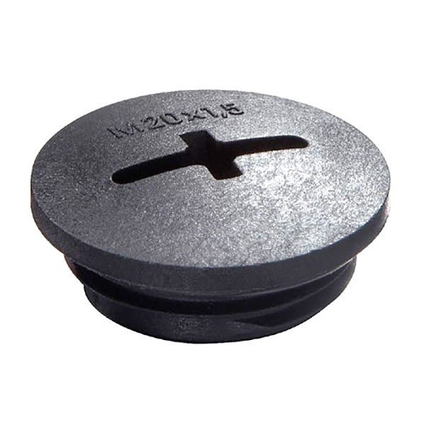 Wiska 10061835 EVSG M40 Plastic Metric Threaded Stop End - Black ...