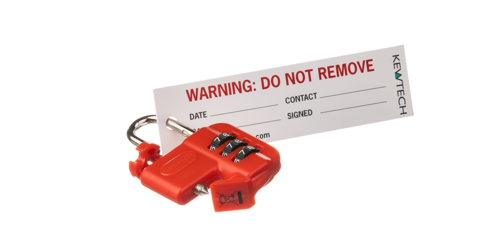 Kewtech KEWLOK Combination Lock Off Device inc 2 x Warning Tag ...