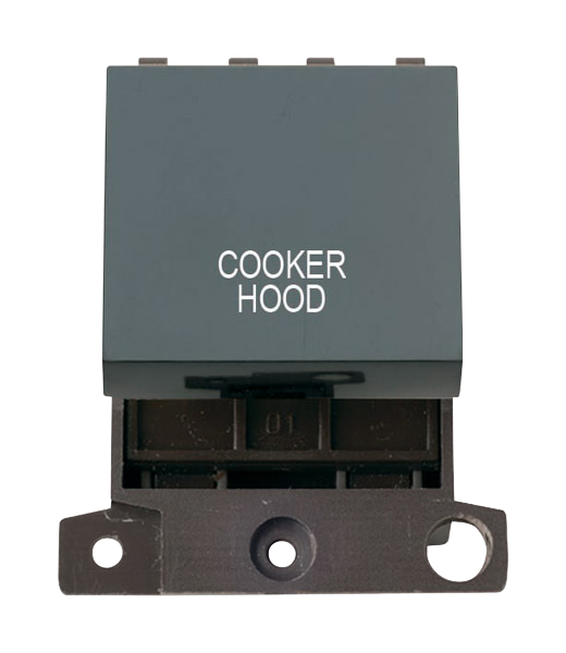 Click MiniGrid MD022BK-CH 20A DP Ingot Switch Module "Cooker Hood" - B ...