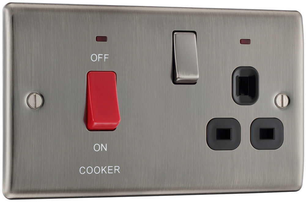 BG NBI70B Nexus Metal DP Cooker +Socket+Neon /Black - Brushed Iridium ...