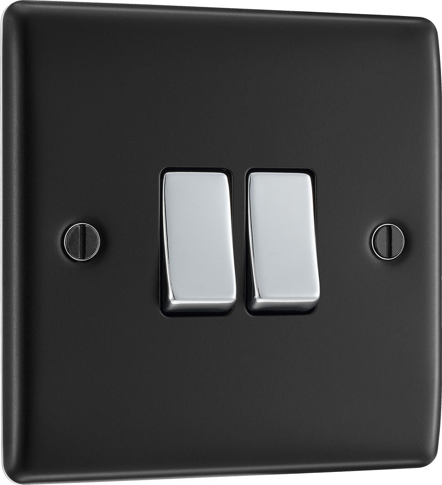 Metal Screwed Matt Black Switches & Sockets — westbasedirect.com