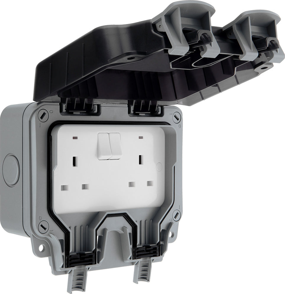 WP22 BG Outdoor Socket | IP66 Weatherproof Double Socket ...