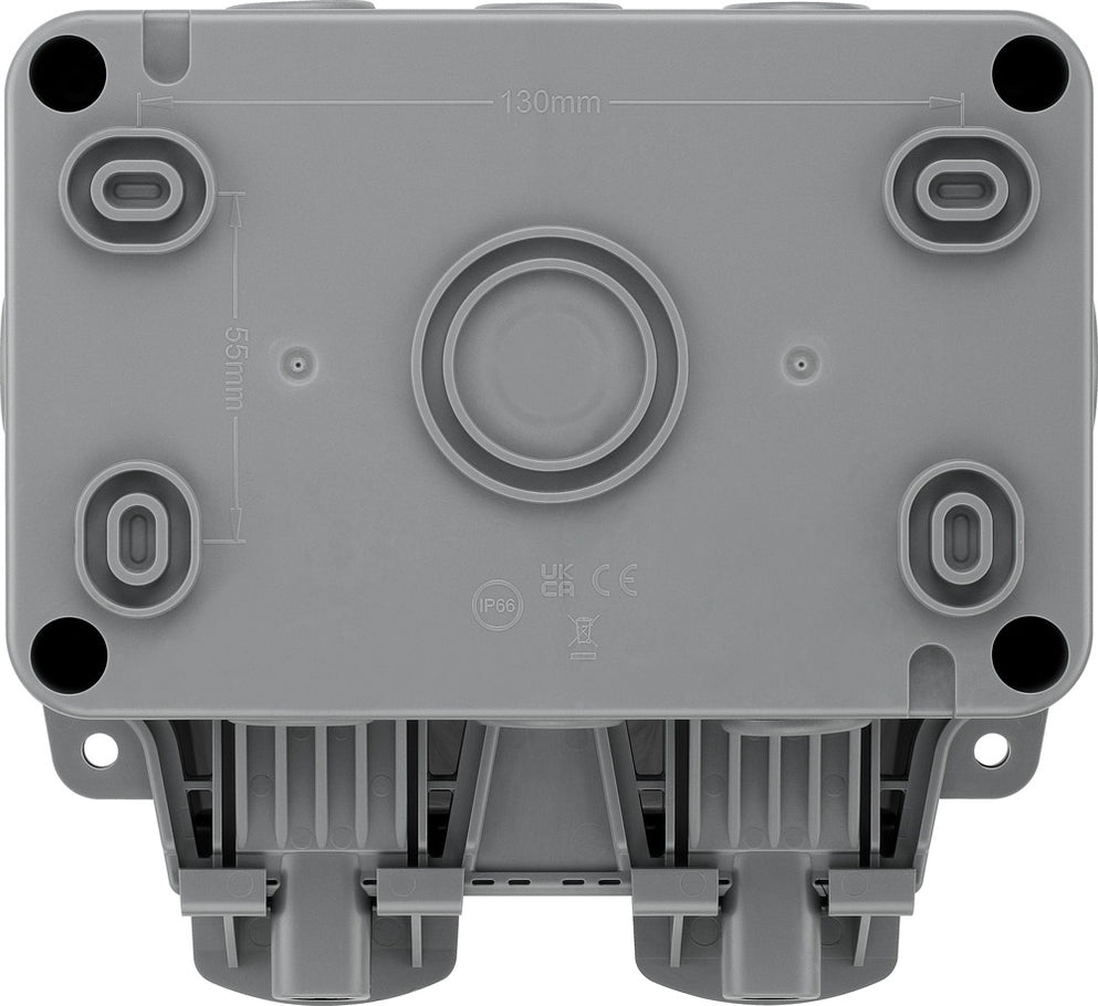 WP22 BG Outdoor Socket | IP66 Weatherproof Double Socket ...
