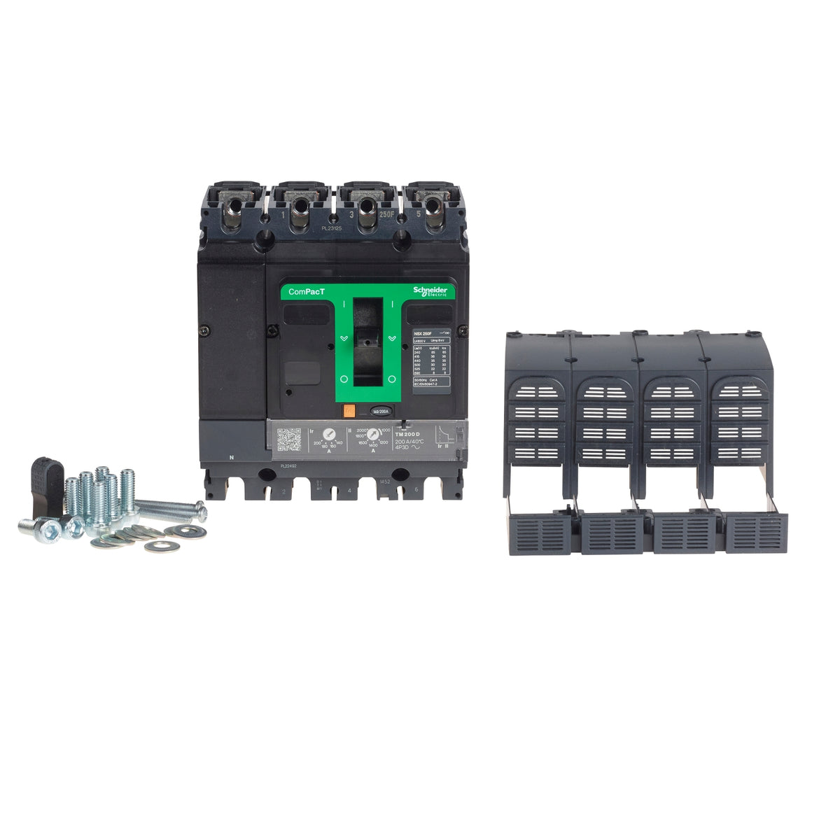 Schneider Electric SE200QCB3LSM LoadCentre KQ 4P 200A MCCB Incomer for ...